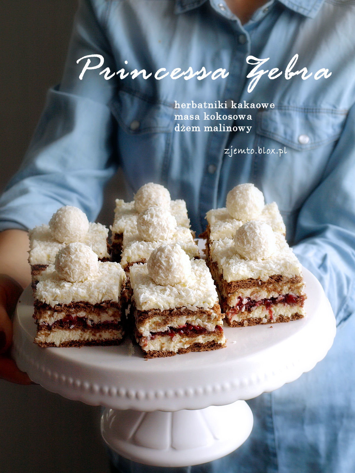 Ciasto Princessa Zebra – bez pieczenia – Zjem to!